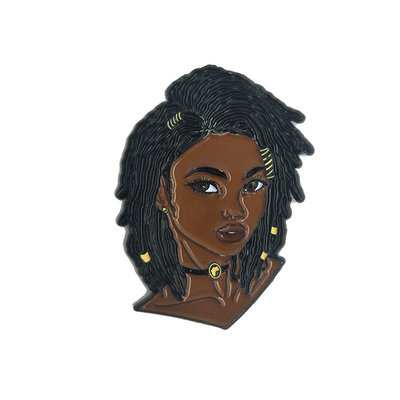 Peofessional Dye Black Metal Enamel Lapel Pin Badge 1.5mm-6mm Thickness
