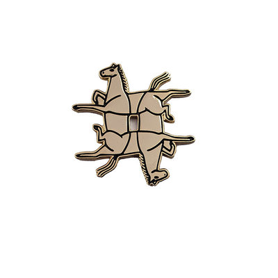 Customized Soft Decorative Lapel Enamel Pins Dye Black Metal For Gifts