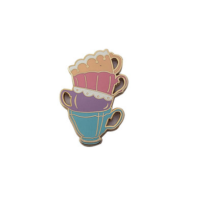 Soft / Hard Enamel Lapel Pins Decorations Function With Zinc Alloy Material
