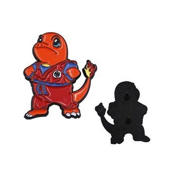 Dye Black Cartoon Soft Lapel Enamel Pins , Metal Cute Enamel Pins