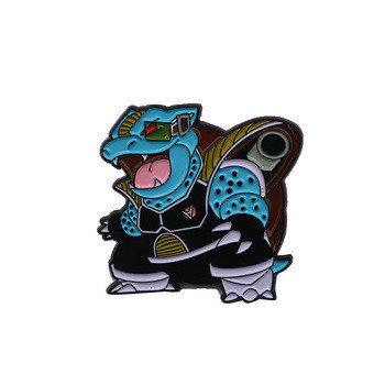 Dye Black Cartoon Soft Lapel Enamel Pins , Metal Cute Enamel Pins