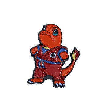 Dye Black Cartoon Soft Lapel Enamel Pins , Metal Cute Enamel Pins