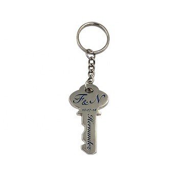 Custom Promotional Metal Keyrings , Enamel Key Chains Logo Style Can Design