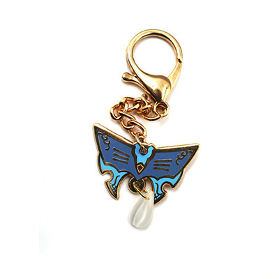 Iron Or Zinc Alloy Promotional Metal Keyrings , Enamel Keyrings 0.5 Inch Size