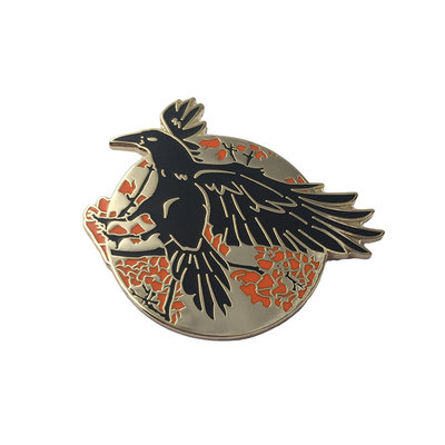 Customized Hard Enamel Lapel Pin Badges Gold Metal Plating For Kids