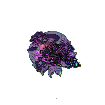 Customized Colorful Soft Enamel  Lapel Pin Badge With Glow And Glitter
