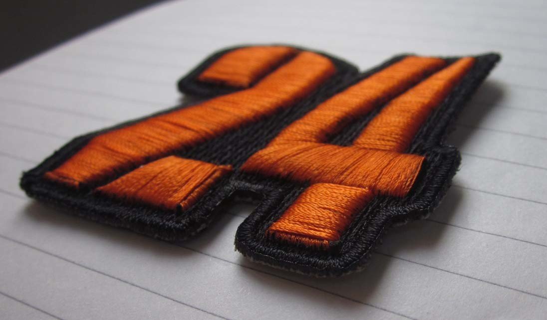 3D Embroidered Custom Embroidered Patches No Minimum For Logo Label