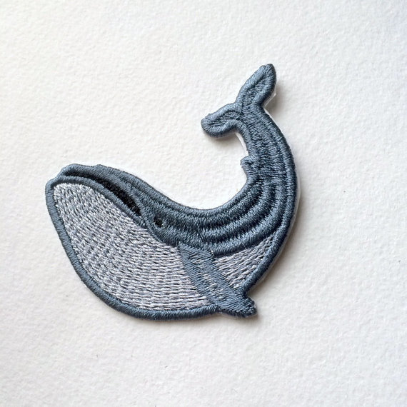 Custom Iron On Embroidered Patches With Fish / Bear / Butterfly Shape
