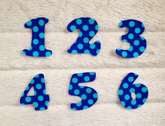 OEM / ODM Embroidered Number Patches With Heat Cut Border 2D 3D Design