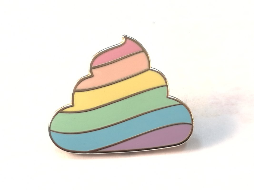 Colorfull Cream Sheaped Lapel Pins Custom No Minimum Gold Plating