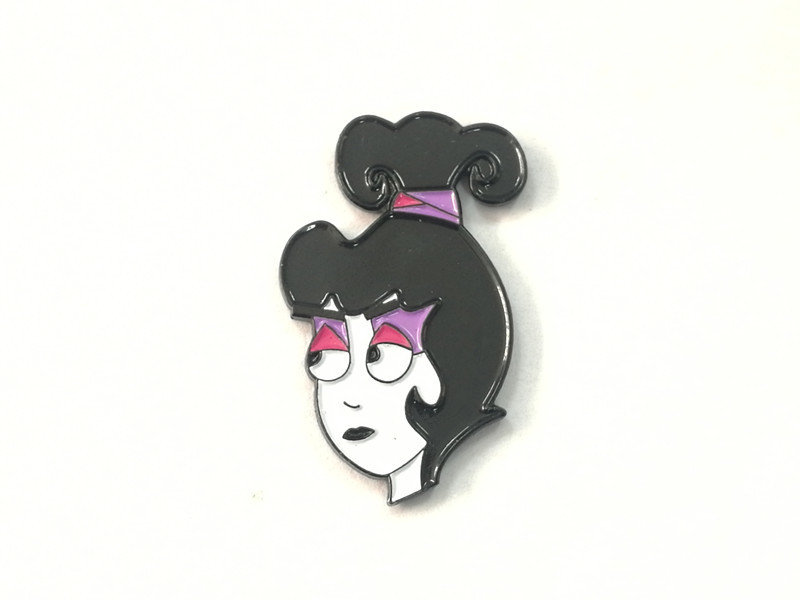 Iron Cartoon Soft Enamel Lapel Pins Custom Dye Black For Promotional Gifts