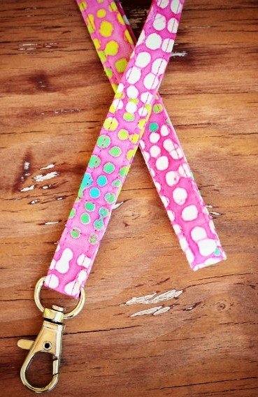 Fashion Colorful Custom Neck Lanyards With Mini Dot For Bus Card / Phone