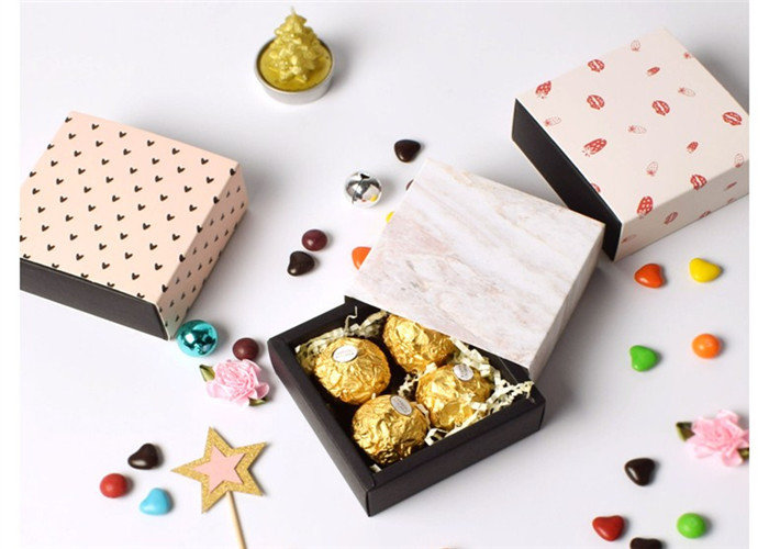 Fashion Cardboard Custom Paper Gift Box With UV Coating / Stamping