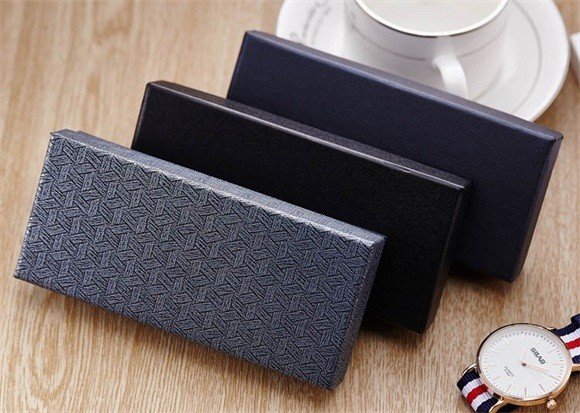 New Style Custom Paper Gift Box For Lid And Base Covered Paper Watch Box
