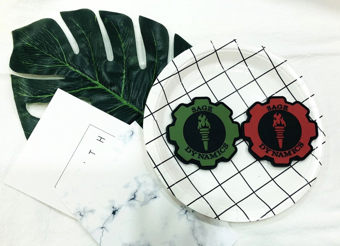 Red And Green Custom Irregular Shape Torch  Soft PVC Products