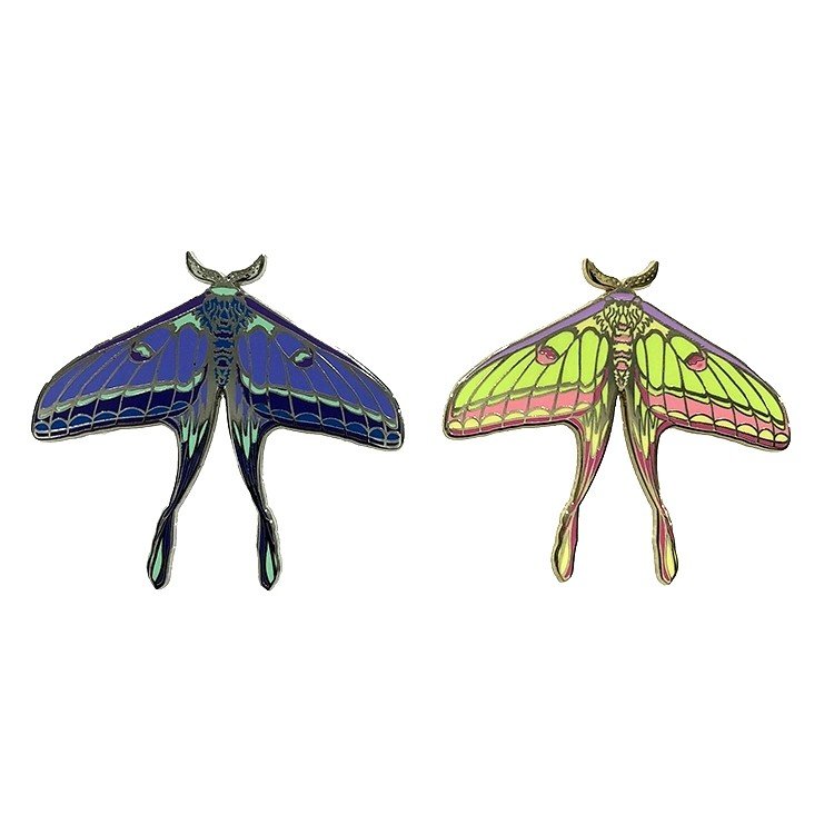 Modern Variation Cicadas Hard Enamel Lapel Pins Nickel And Gloden Plating