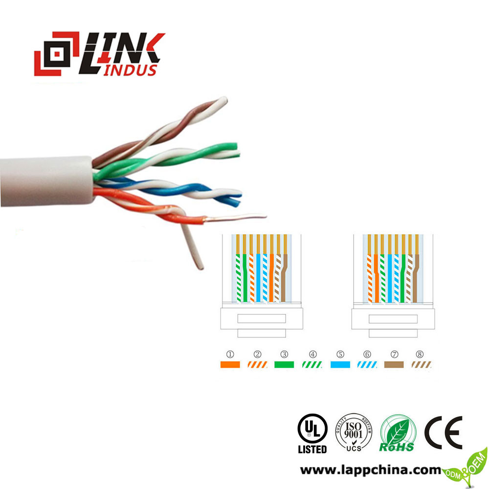 LAN CABLE CAT5E networking cabling 4pairs twisted pair utp ftp sftp cable