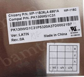 2 Screw White Frame Laptop Latin Keyboard Layout Low Power Consumption