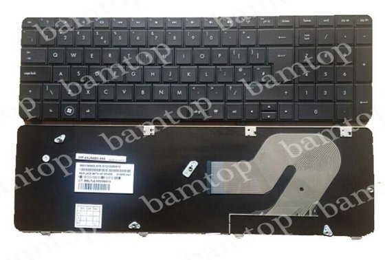 17" Plastic UK Keyboard Layout Notebook Parts With Low Stroke Key Structure