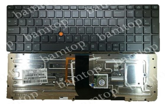 HP Spare LED Backlight Laptop UK Keyboard Layout Low Power Consumption