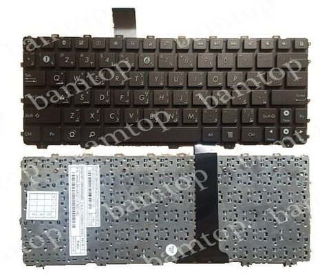 Wired Mini Enter Key Laptop Keyboard Layout , Brown Arabic Laptop Keyboard