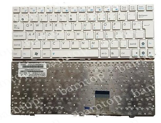 Eee PC 100HE Standard Turkish Keyboard Layout , White Tablet Keyboard