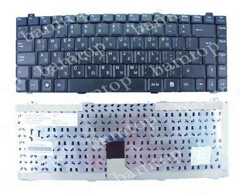 Original Standard Black Greek Laptop Keyboard Gateway M1600 CE ROHS Certification