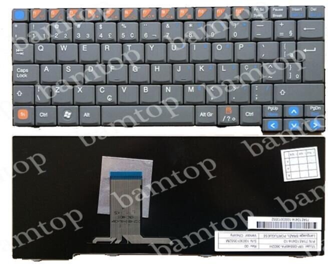 EXO X352 Grey Replacing Brazilian Keyboard Layout , Mini Notebook Keyboard