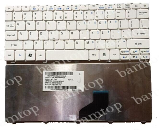 Custom ACER D260 532H US Laptop Keyboard Layout With Blue Function Key