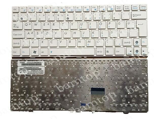 Eee PC 100HE Standard Turkish Keyboard Layout , White Tablet Keyboard