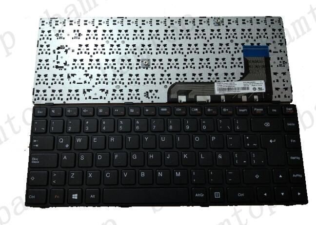 Lenovo 100 - 14iby Latin Spanish Laptop Keyboard Layout in Black