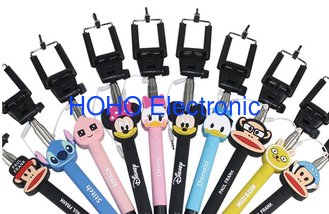 China cute cartoon selfie Phone Monopod camera Remote Control Self-timer Shutter Clip stick supplier