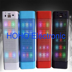 China YX998 portable Wireless bluetooth speaker colorful led lights subwoofer with USB free call supplier