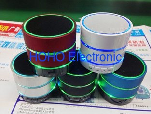 China S09 3 LED Light bluetooth speaker Super Bass Metal Mini Portable BeatBox Hi-Fi speakers supplier