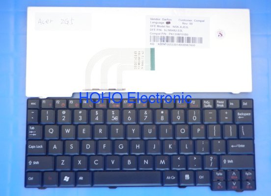 Acer One ZG5 9J.N9482.20S MP-08B46E0 US SP BR Laptop Keyboard supplier