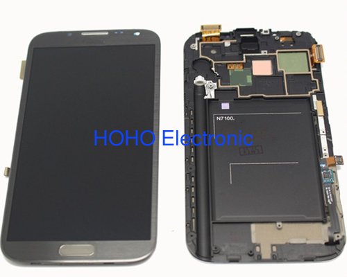  galaxy note 2 n7100 Assembled Digitizer frame Assembly LCD Touch Screen supplier