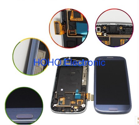  galaxy S3 i9300 LCD Touch Screen with Digitizer frame Assembly supplier