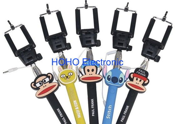 cute cartoon selfie Phone Monopod camera Remote Control Self-timer Shutter Clip stick supplier