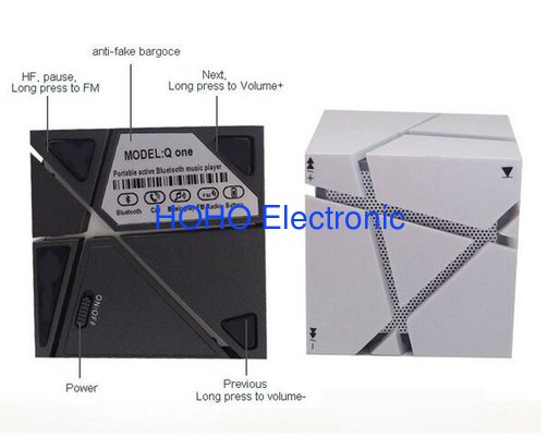Q1 Magic Cube Square Portable Stereo Wireless Subwoofer Bluetooth music speaker for iphone supplier