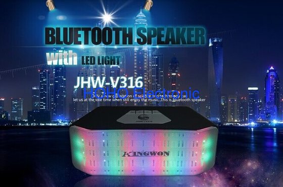 V316 JHW-V316 magic LED light bluetooth speaker with FM TF card audio music loudspeaker supplier