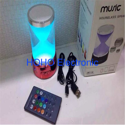 2015 BT-18 MUSIC bluetooth Hourglass Speaker with magic LED lights TF Card Remote Control supplier