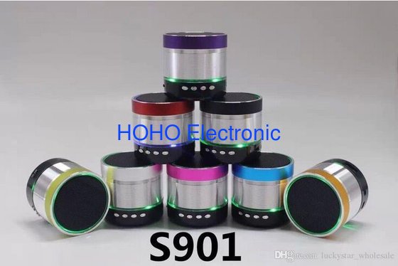 S901 S902 S903 S905 Stereo Wireless music Bluetooth metal speaker with LED lights supplier