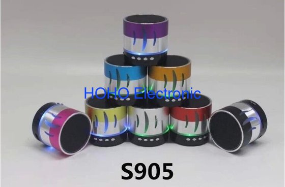 S901 S902 S903 S905 Stereo Wireless music Bluetooth metal speaker with LED lights supplier