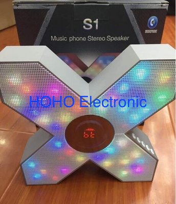 S1 X music phone stereo Speaker with LED colorful flashing lights 3D Sound Box pluse supplier