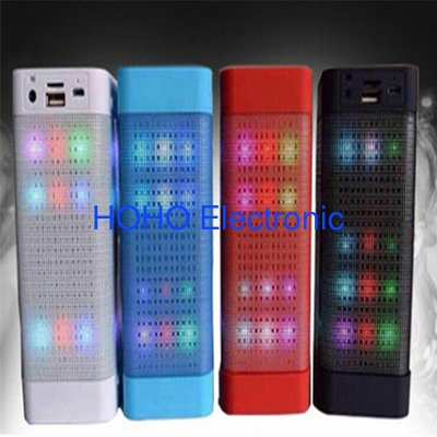 YX998 portable Wireless bluetooth speaker colorful led lights subwoofer with USB free call supplier