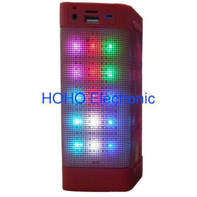 YX998 portable Wireless bluetooth speaker colorful led lights subwoofer with USB free call supplier