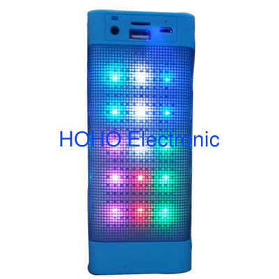 YX998 portable Wireless bluetooth speaker colorful led lights subwoofer with USB free call supplier