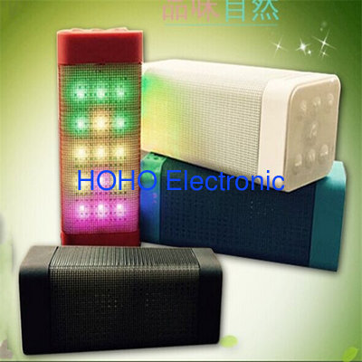 YX998 portable Wireless bluetooth speaker colorful led lights subwoofer with USB free call supplier