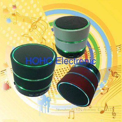 S09 3 LED Light bluetooth speaker Super Bass Metal Mini Portable BeatBox Hi-Fi speakers supplier