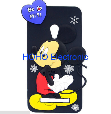 mickey rubber silicon Case For iPhone 4 5s 6s plus  galaxy s5 s4 S6 S7 NOTE 3 5 supplier